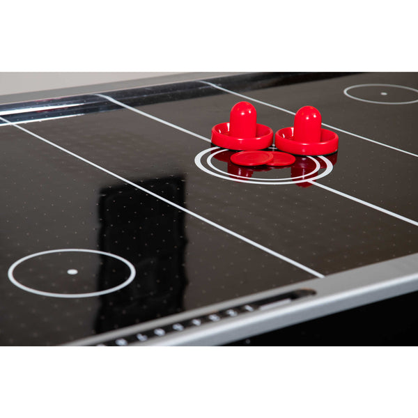 Triple Threat 6-ft Air Hockey 3-in-1 Rotating Multi-Game Table and Cab ...